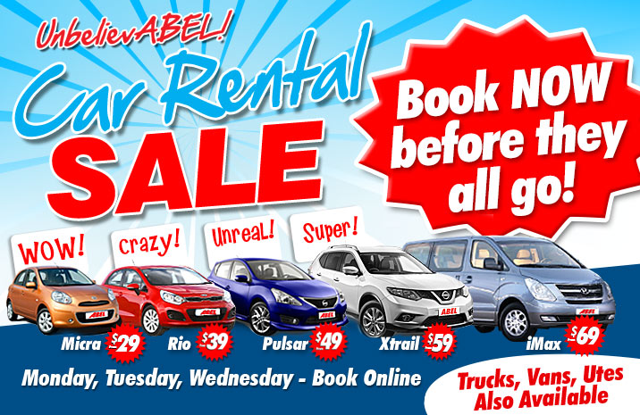 Car Hire Brisbane - Cheap Car Rentals $29 Daily | Abel Car Rentals
